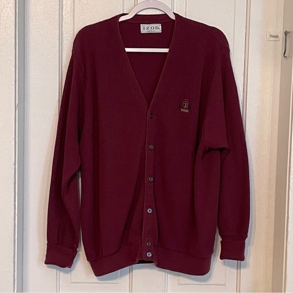 Izod | Sweaters | Vintage Izod Lacoste Mens Large Cardigan Sweater Acrylic Vneck Grandpa | Poshmark